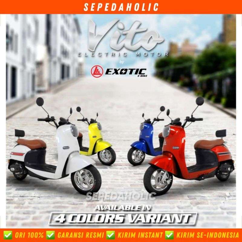 Promo Sepeda Motor Listrik Exotic Vito Electric E Bike 1000 Watt Model ...