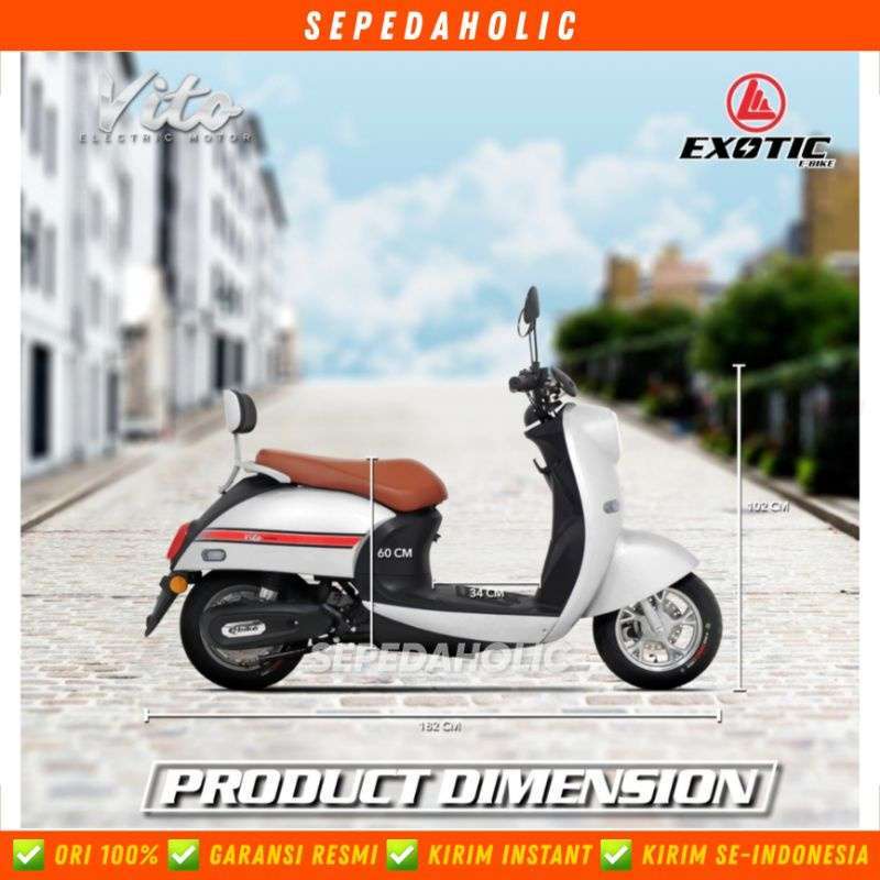 Promo Sepeda Motor Listrik Exotic Vito Electric E Bike 1000 Watt Model ...