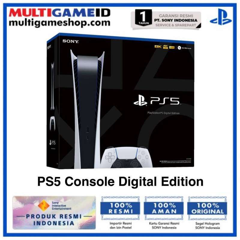Jual PS5 Console Digital Edition CFI-1218B Polos di Seller MultiGameID Official Store - Multi ...