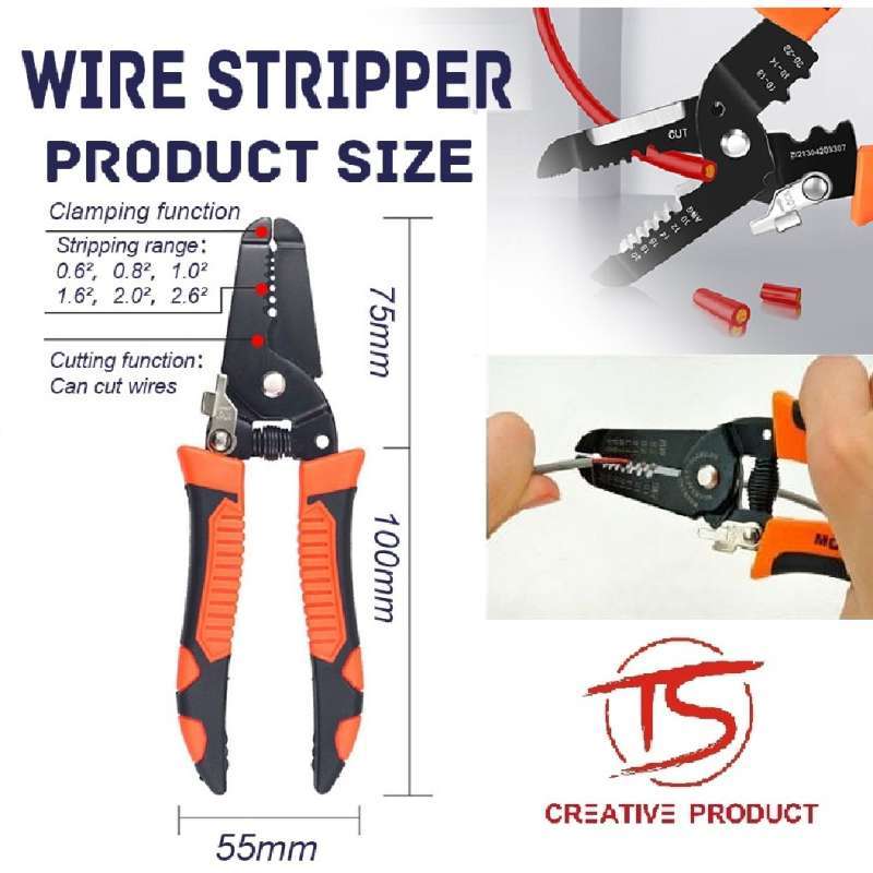 Promo Multifungsih Tang Kupas Kabel Wire Stripper tang potong tang klem ...