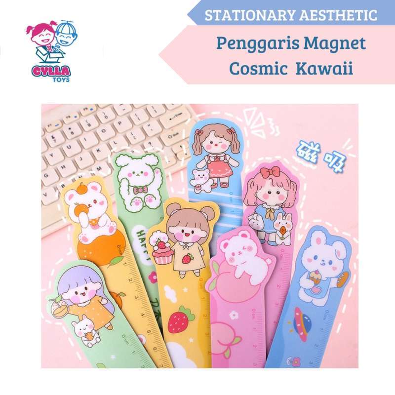 Jual Penggaris Magnet 15cm Lentur Fleksible / Penggaris Kawaii ...