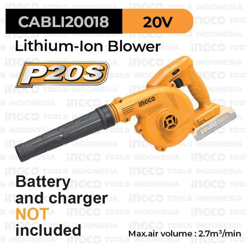 Promo Cordless Hand Blower Debu Ingco / Mesin Tiup Hisap Daun Pet Dryer ...