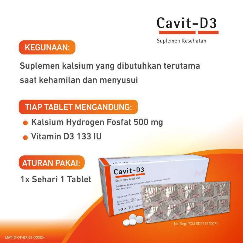 Jual Cavit D3 10 Caps Dus (10 Strip) Di Seller Blibli.com - Gudang ...