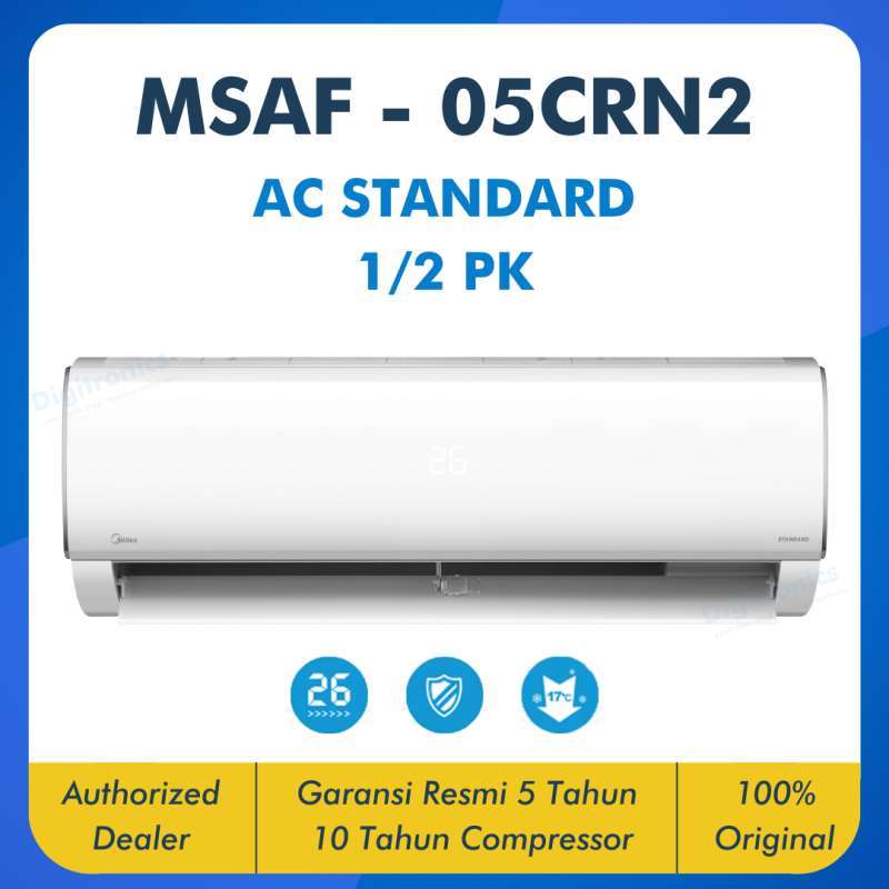 Jual Ac Midea Msaf Series | Standard Low Watt - Msaf-05crn2 - 1/2 Pk Di ...