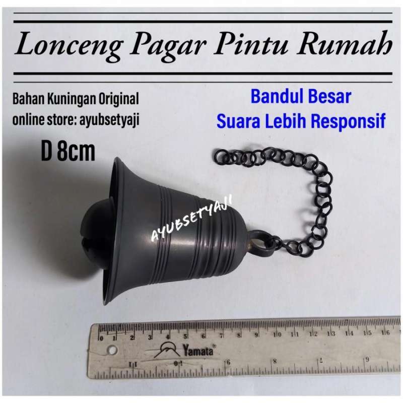 Jual Bel Lonceng Pagar Kuningan Bandul Besar Pintu Tamu Lonceng Jumbo ...