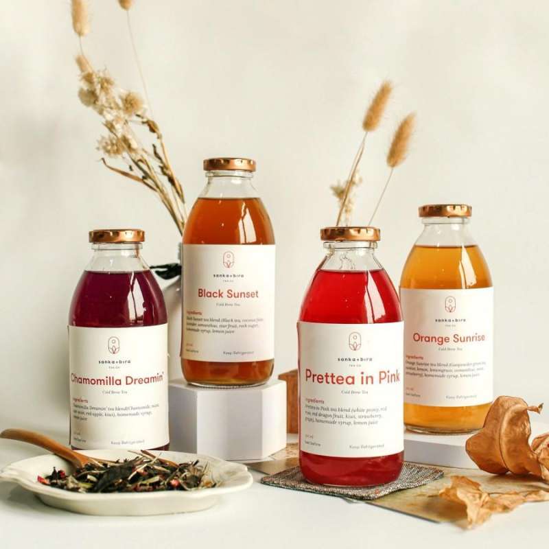 Jual Cold Brew Tea Prettea In Pink Sanka+bira - Minuman Teh Botol 500ml ...