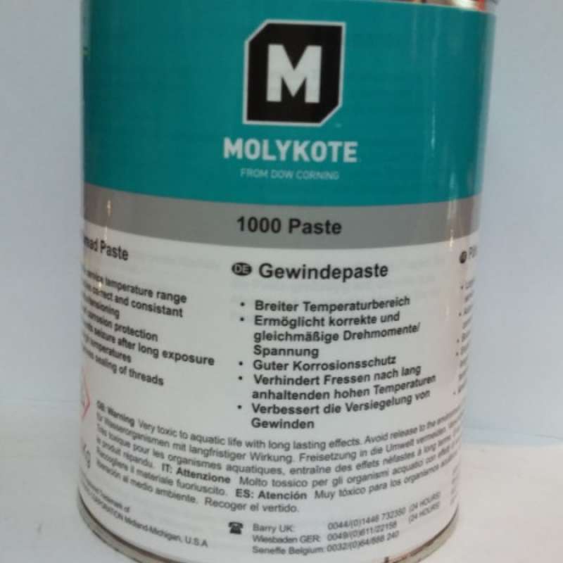 Jual Molykote 1000 Paste,anti Seize,solid Lubricant,pelumas Baut Anti ...