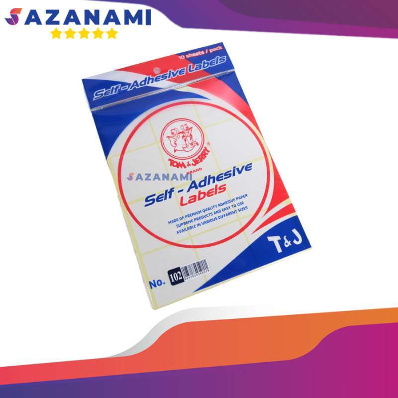 Jual Tom & Jerry Label 102 50 X 50 Mm Sticker Label Stiker Tom N Jerry ...