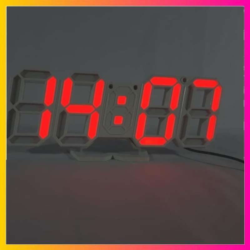 Jual Jam Dinding Digital Led Meja Unik Dan Artistik Merah / Hijau ...