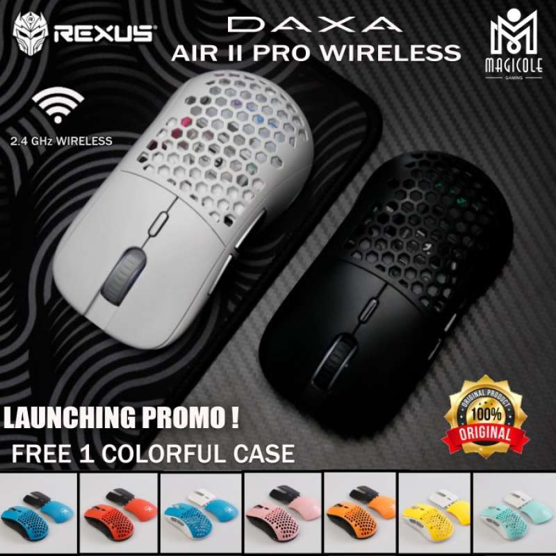Promo Rexus Daxa Air Ii Wireless Gaming Mouse Daxa 2 Pro Wireless Mouse ...