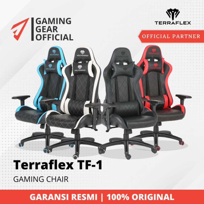 Promo Terraflex Tf-1 / Tf1 Gaming Chair Kursi | Black White Red Blue ...