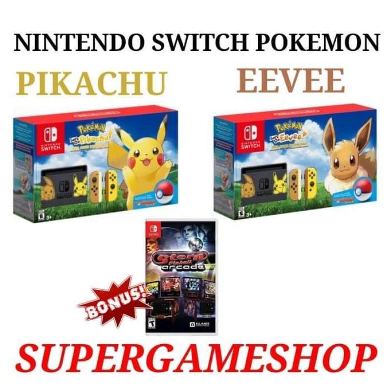 Jual Nintendo Switch Pokemon Lets Go Eevee Pokemon Lets Go Pikachu Di