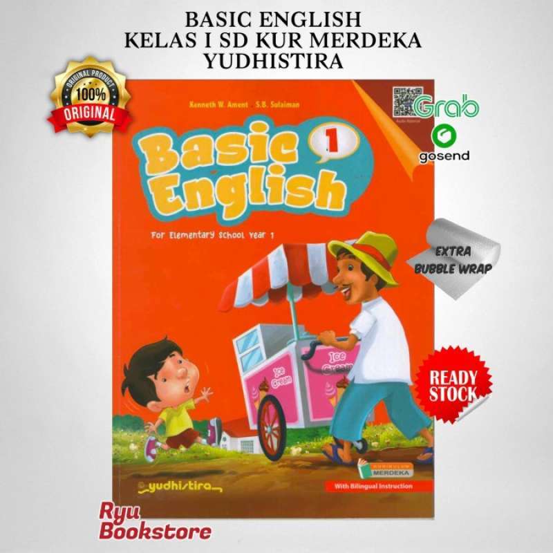 Promo Original Basic English Kelas 1 SD Kurikulum Merdeka Yudhistira Diskon 14% di Seller ILVA ...