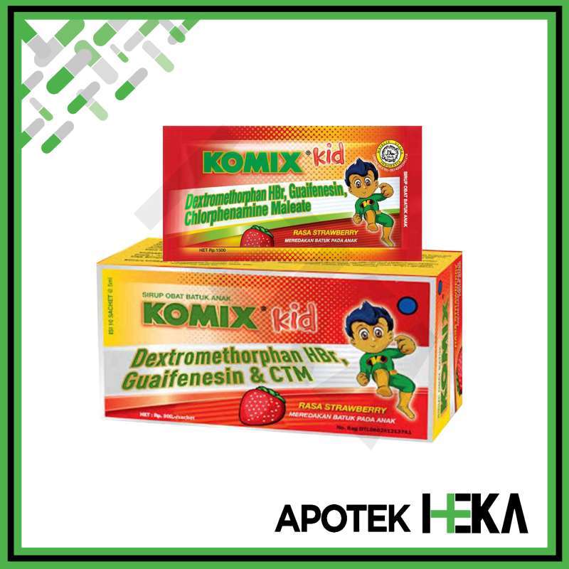 Jual Komix Kid Obh Cair Box Isi 10 Sachet - Sirup Obat Batuk Anak Di ...