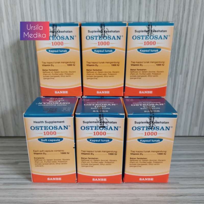 Jual Osteosan 1000 Iu | Vitamin D3 1000 Iu | 1 Box Isi 60 Tab Di Seller ...