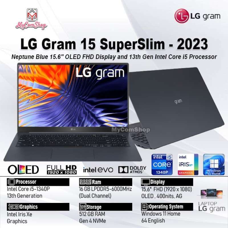 Jual Lg Gram Superslim 15 Oled 15z90rt I5-1340p 16gb 512gb Ssd Intel Iris Di Seller Mycomshop ...