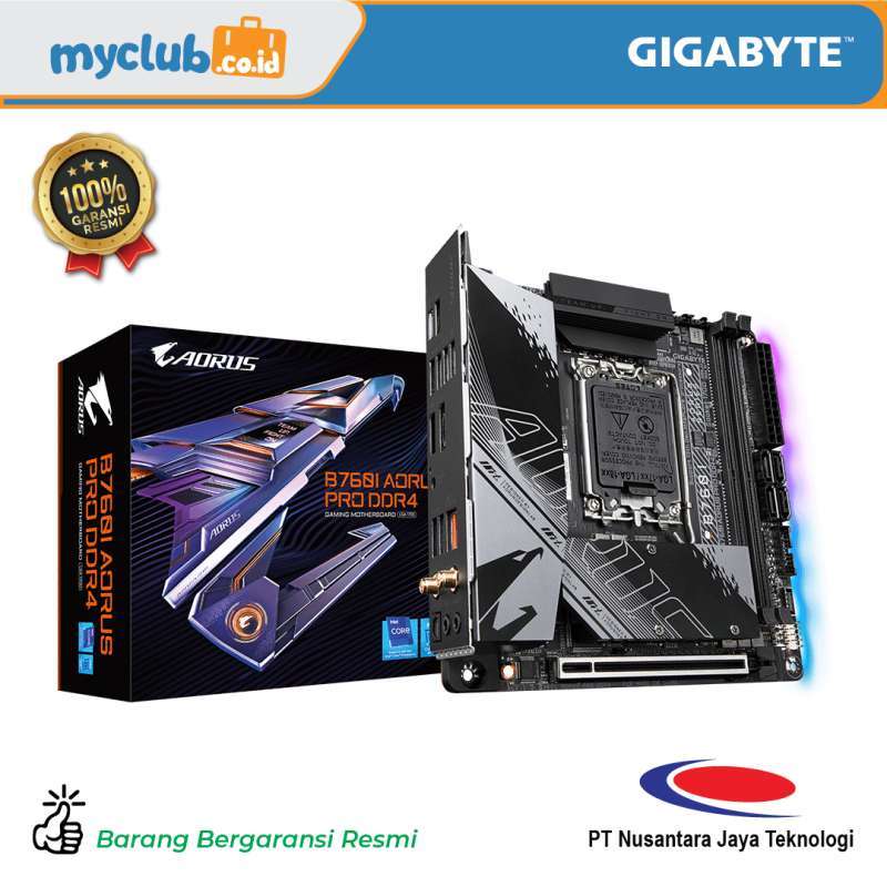 Jual Gigabyte Motherboard Intel B760i Aorus Pro Ddr4 Lga 1700 Mini-itx Di Seller Myclub Official ...