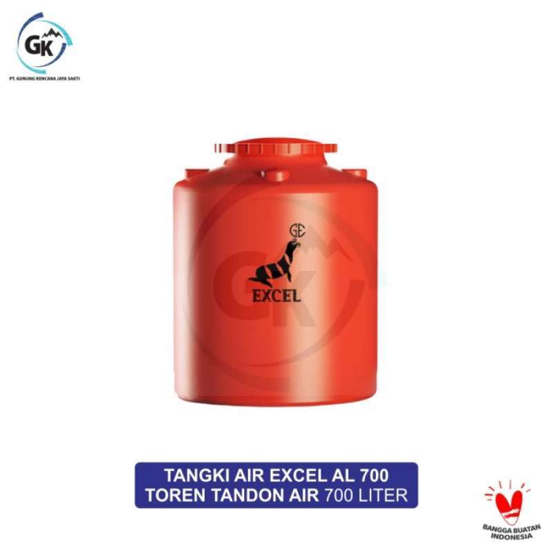 Promo Tangki Air Excel Al 700 Toren Tandon Air 700 Liter - Multicolor ...