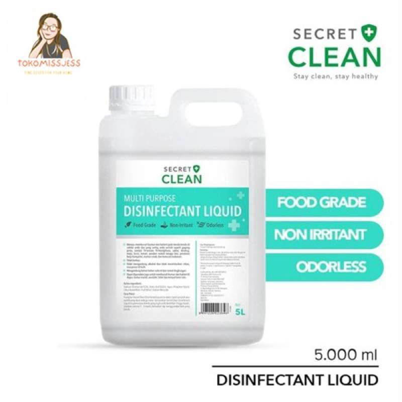 Promo Secret Clean Disinfectant Refiil 5L Diskon 23% di Seller Fortune ...