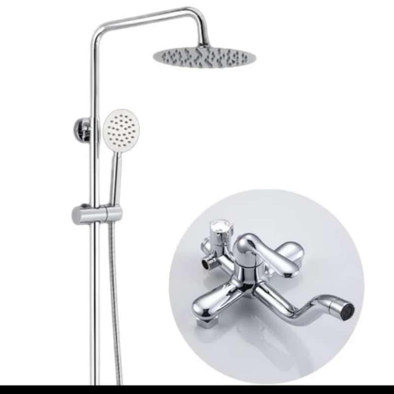 Jual Shower Column Set Bulat 7788 / Shower Mandi / Kran Panas Dingin Di Seller Ksm Store ...