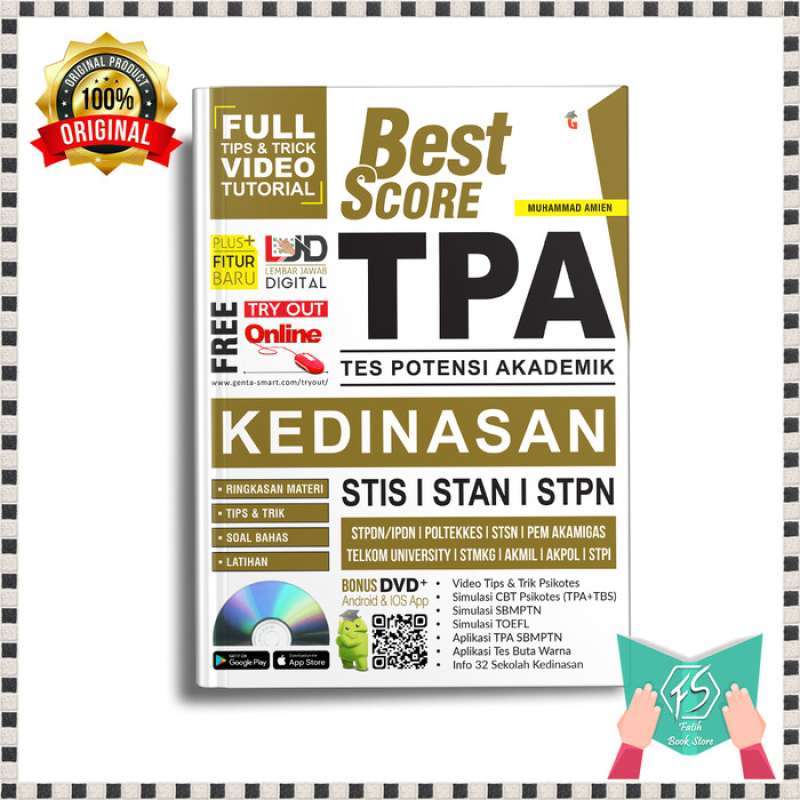 Promo BUKU TPA PSIKOTES BEST SCORE TPA KEDINASAN Diskon 23% di Seller ...