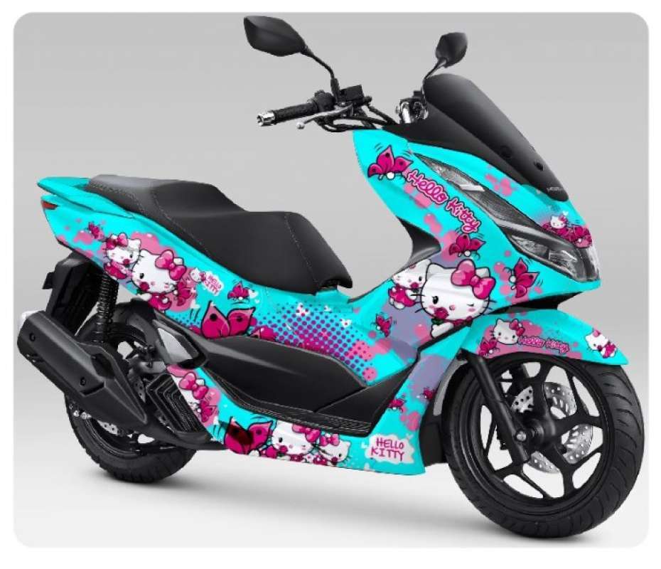 Jual Decal Full Body Motor Honda PCX 150 / 160 - Hello Kitty - Kuning ...