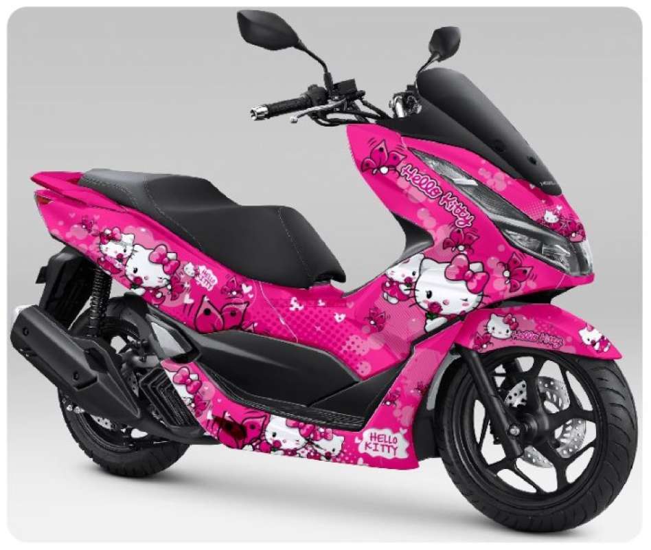 Jual Decal Full Body Motor Honda PCX 150 / 160 - Hello Kitty - Kuning ...