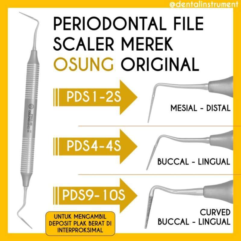 Promo Periodontal File Scaler Merek Osung Original Diskon 17% di Seller ...