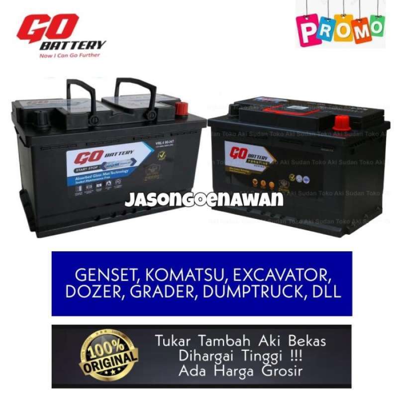Promo AKI KERING GO BATTERY N120 GENSET BUS TRACTOR KAPAL ALAT BERAT ...
