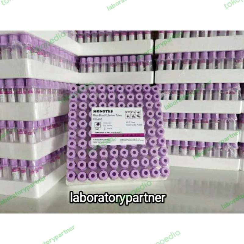 Jual Edta K3 Micro Blood Collection Tube Monotes / Tabung Darah Mikro 0 ...