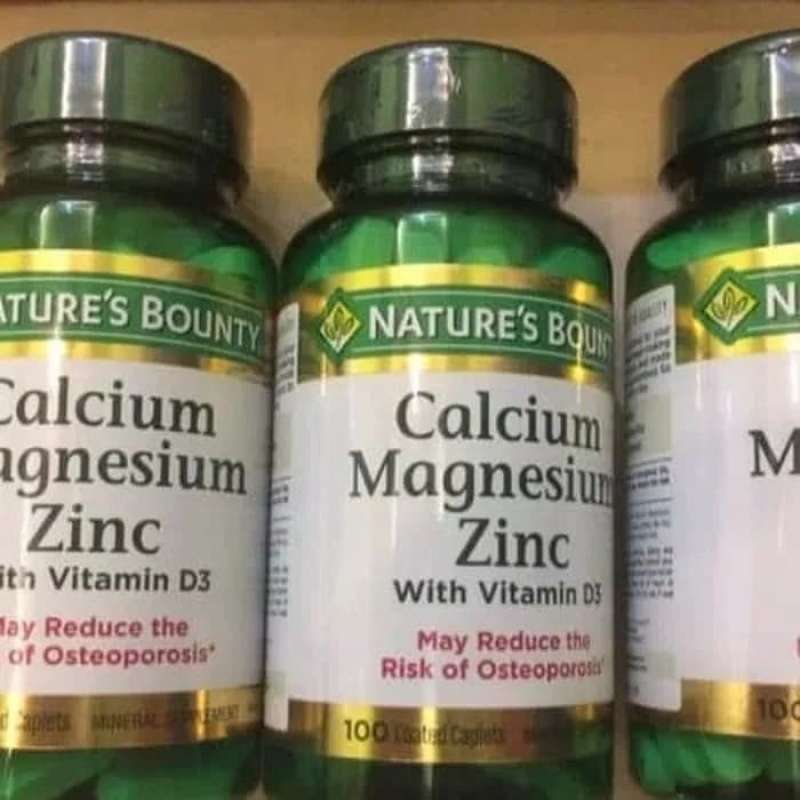 Promo Nature'S Natures Bounty Calcium Magnesium Zinc Vitamin Vit D3 ...