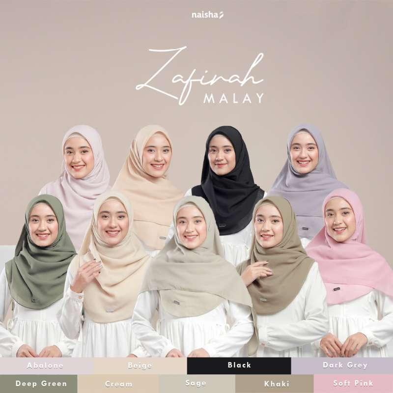 Jual Naisha Hijrah Zafirah Malay - Dark Grey di Seller bynaisha.id ...