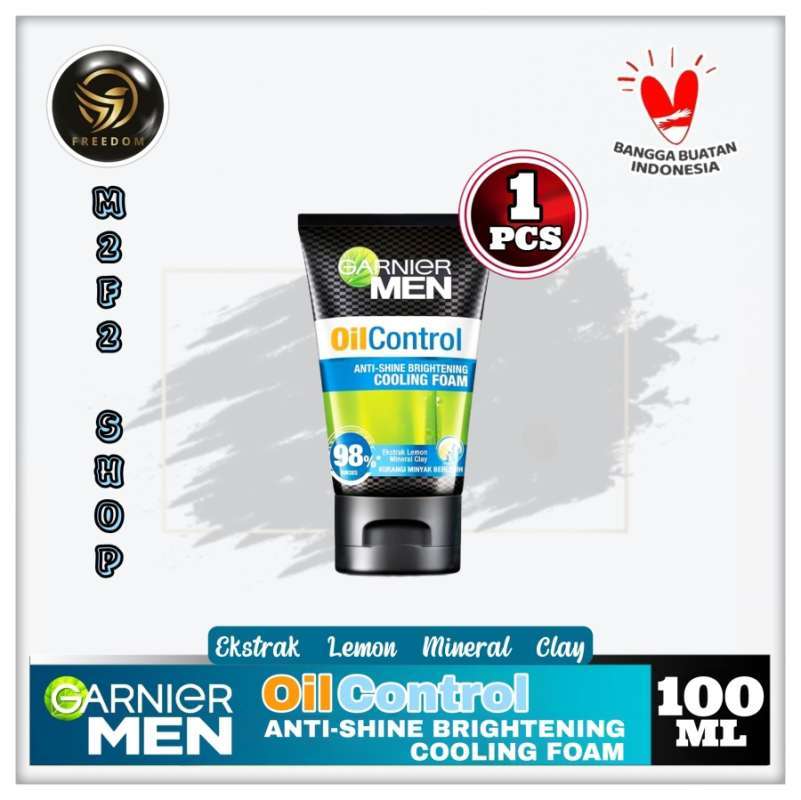 Promo Sabun Muka Garnier Men Oil Control Cooling Foam Lemon - 100 ml ...