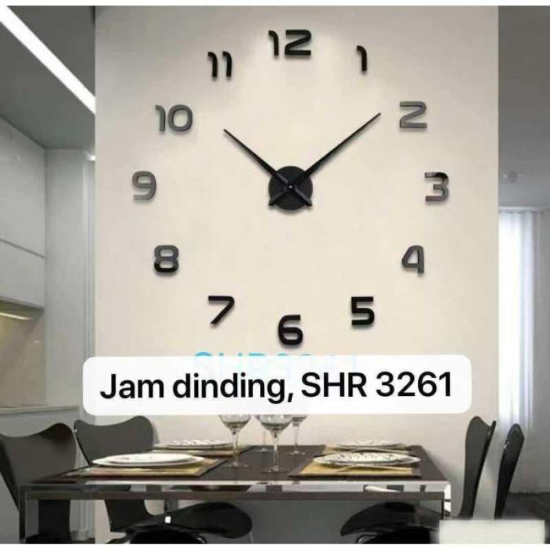 Promo Shenar Jam Dinding Tempel Tembok Besar 3d Giant Big Wall Clock ...