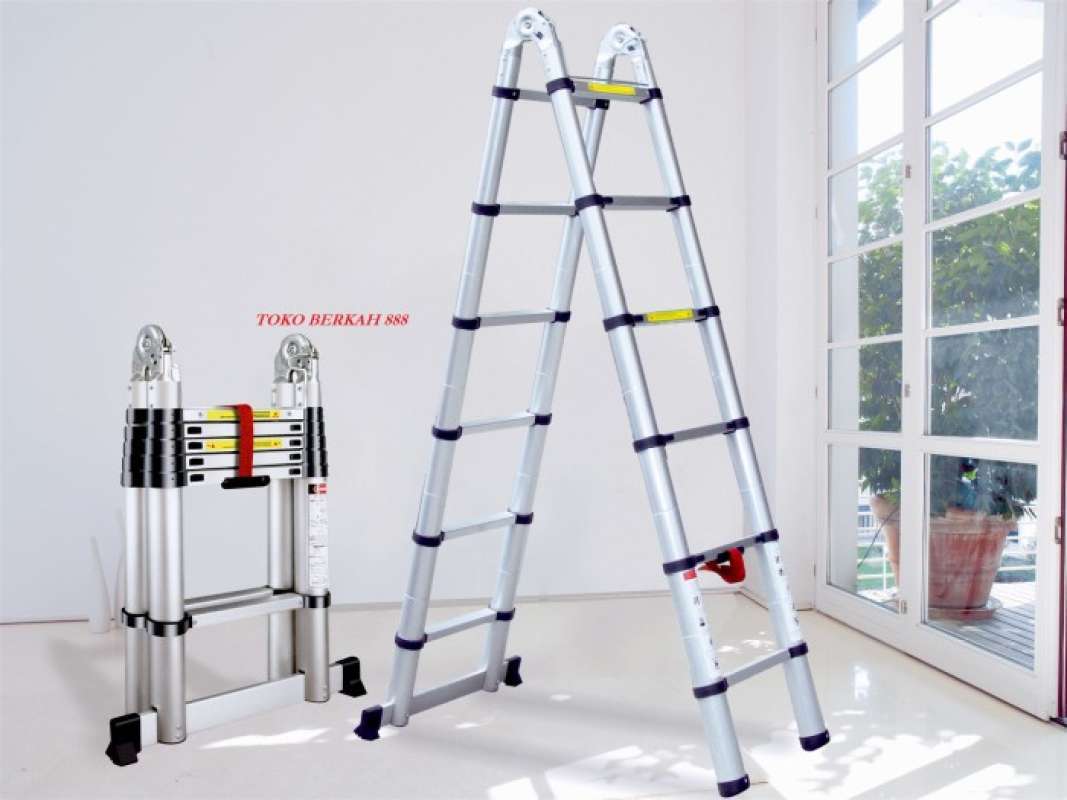 Promo Tangga 5 Meter Aluminium Teleskopik Multi Merk Liveo. Tangga ...