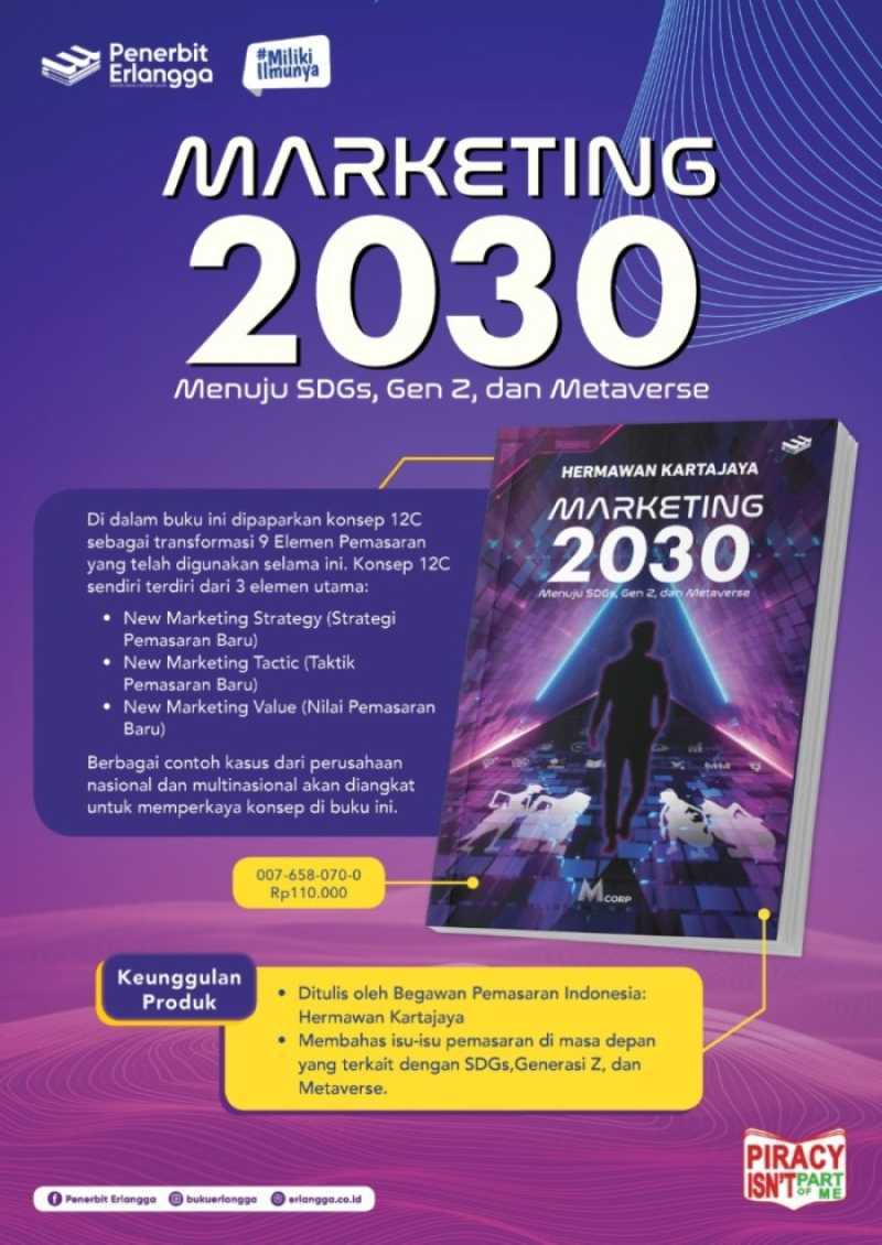 Promo Buku Marketing 2030 Sdgs, Gen Z & Metaverse Hermawan Kartajaya Diskon 23% Di Seller ...