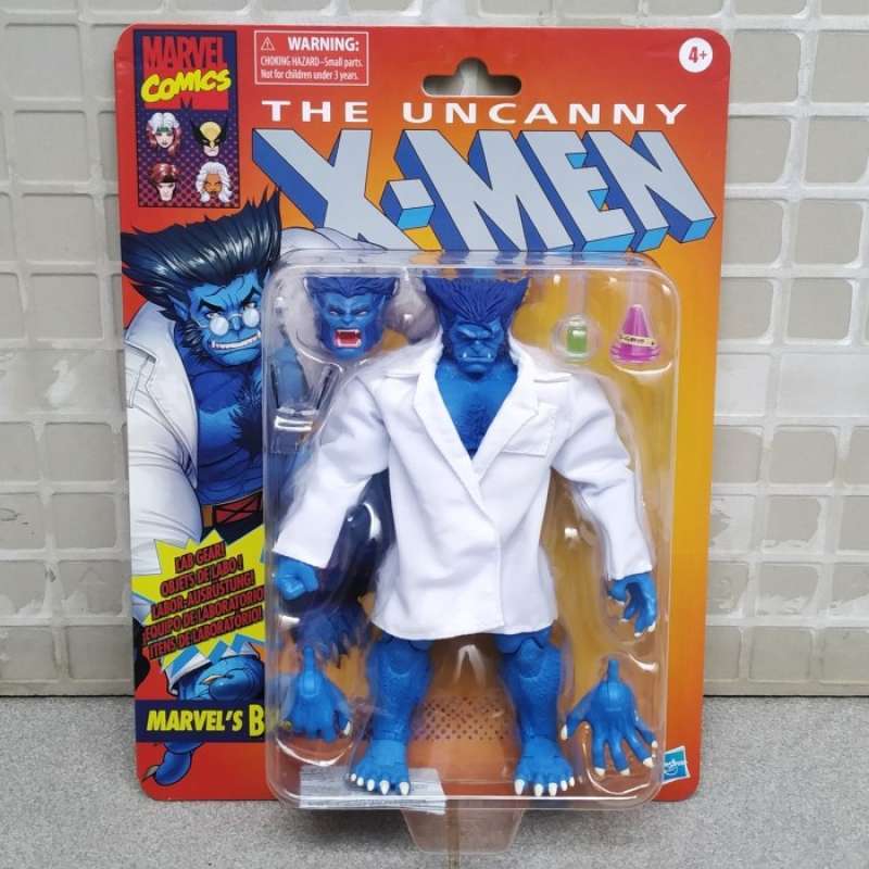 Promo HASBRO MARVEL LEGENDS RETRO X-MEN BEAST JAS LAB COAT XMEN VINTAGE ...