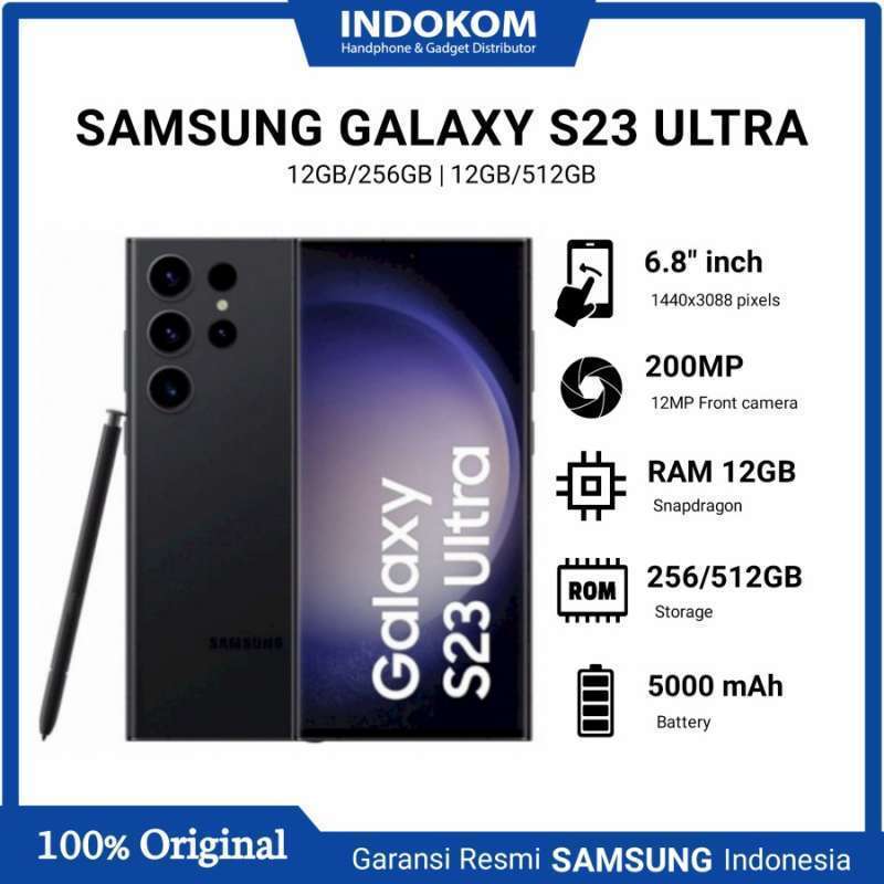 Jual Samsung Galaxy S23 Ultra [8/128GB] SEGEL BOX - No Repack - 12GB ...