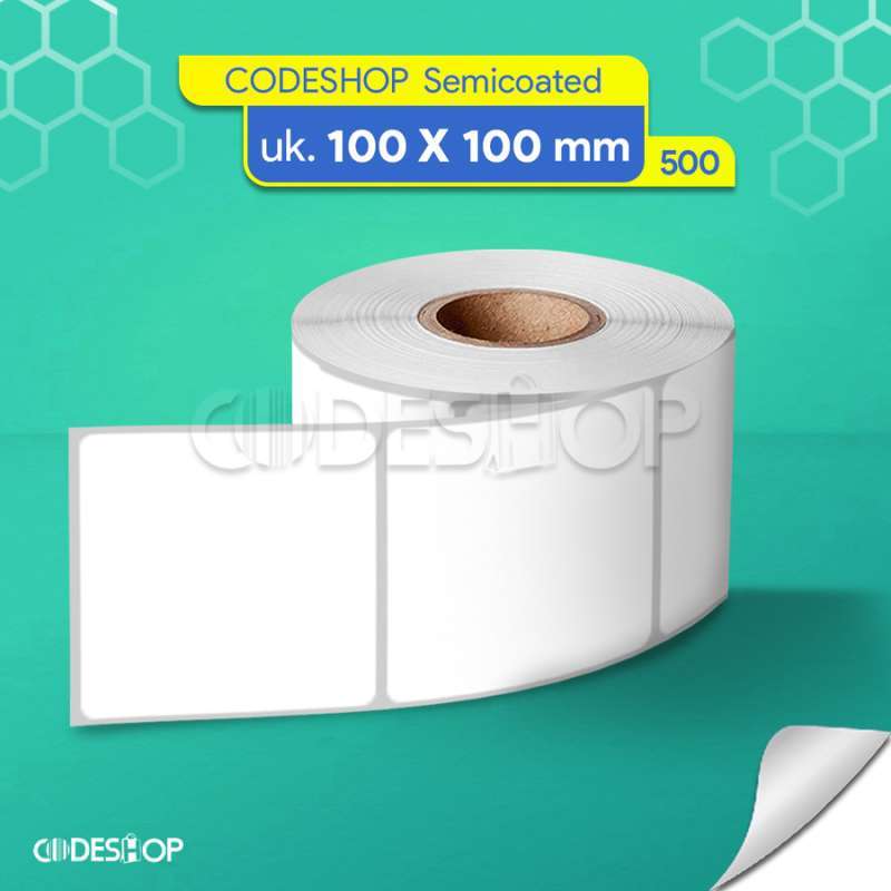 Jual Stiker Label Semicoat 100 X 100 / 100x100 Mm / 100x100mm / 10x10 ...