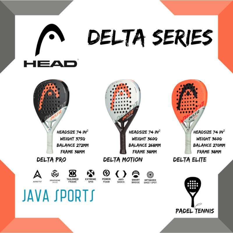 Promo Raket Padel Tenis Head Delta Series Pro Motion Elite Racket ...