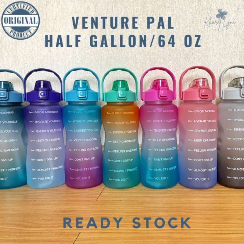 Promo Venture Pal Large Half Gallon/64 Oz Motivational Bpa Free Water ...