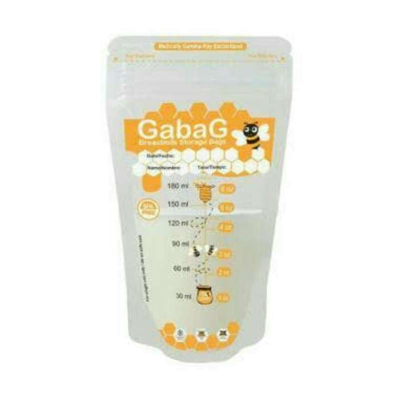 Promo Kantong ASI/Plastik ASI Gabag 180 ml Kuning/Breastmilk Storage ...