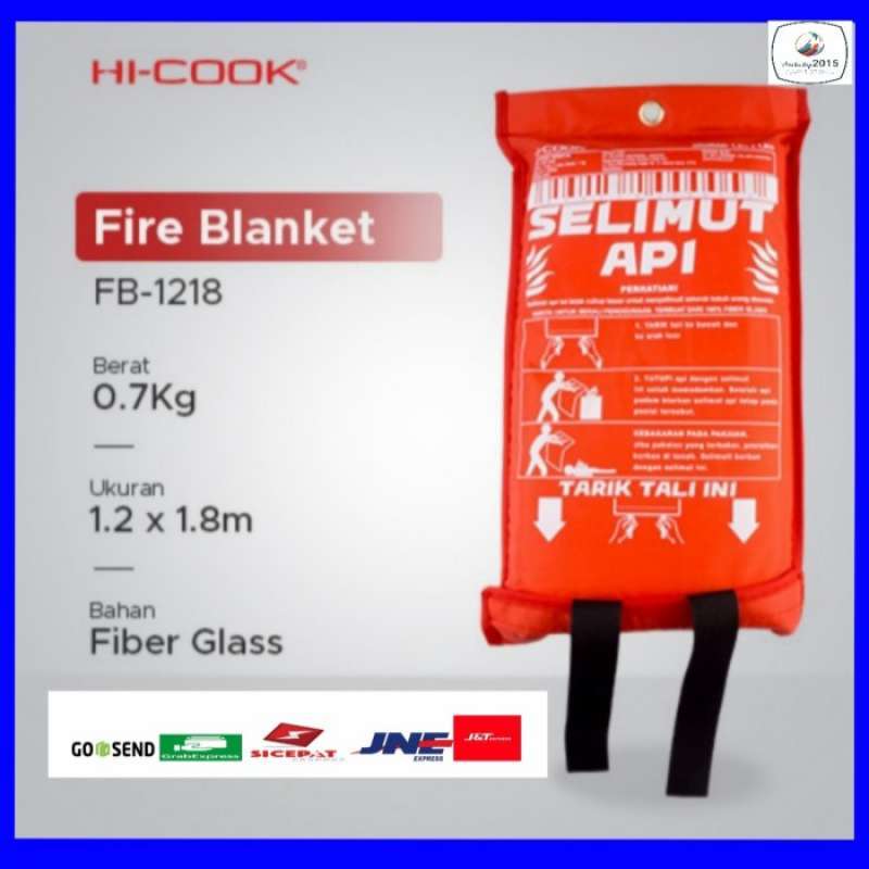 Promo Hi-Cook Fire Blanket/Selimut Api Tipe -1218 1,2 X 1,8 Meter ...