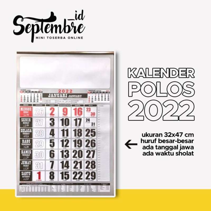 Jual Kalender Polos Original Harga Termurah Agustus 2024 | Blibli