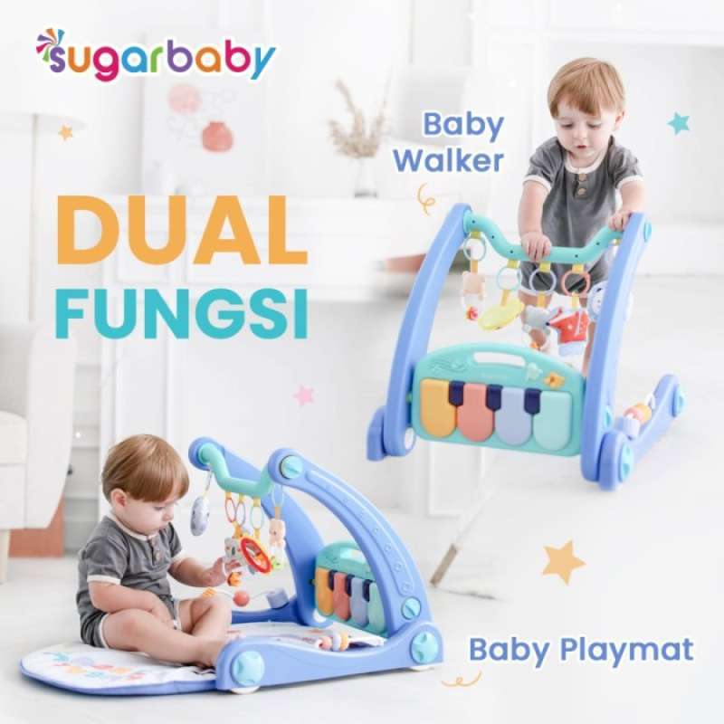 Jual Sugar Baby 2in1 Baby Walker And Playmat Alat Belajar Jalan Anak ...