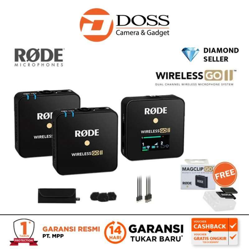 Promo Rode Wireless GO II Dual Wireless Microphone Rode Wireless GO 2 ...