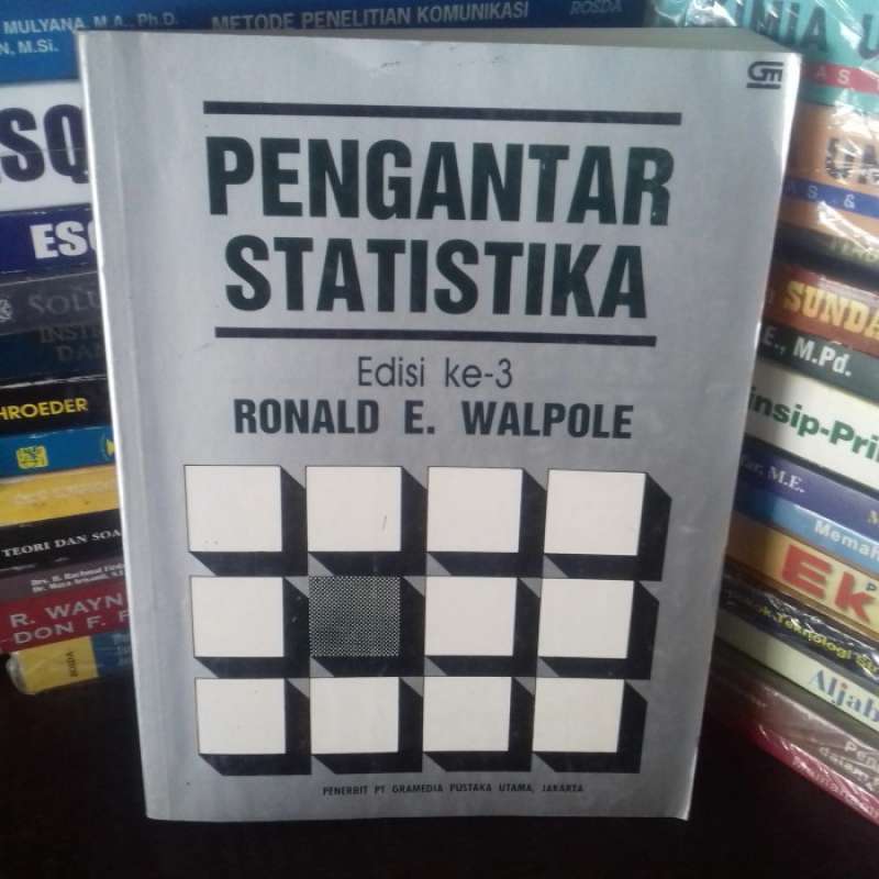 Promo buku pengantar statistika edisi 3 walpole Diskon 23% di Seller ...