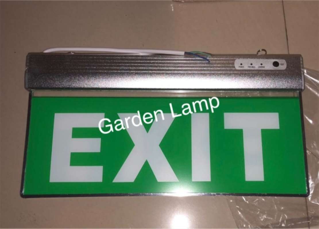 Promo Lampu Exit - Lampu Emergency Exit - LED EXIT Sign Diskon 9% di ...