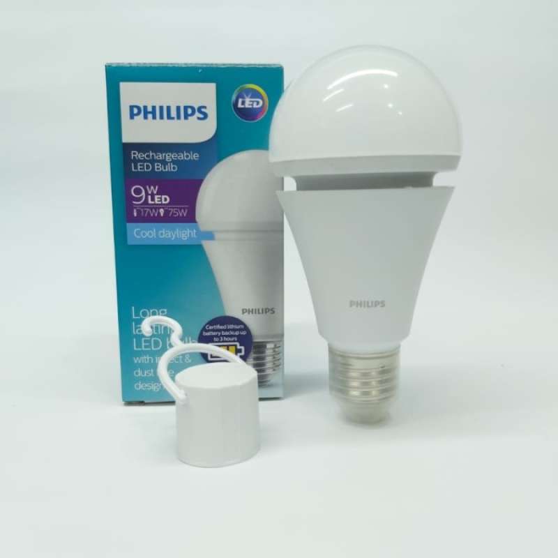 Promo Philips Lampu Emergency 9w Bulb Putih Rechargeable - Multycolour ...