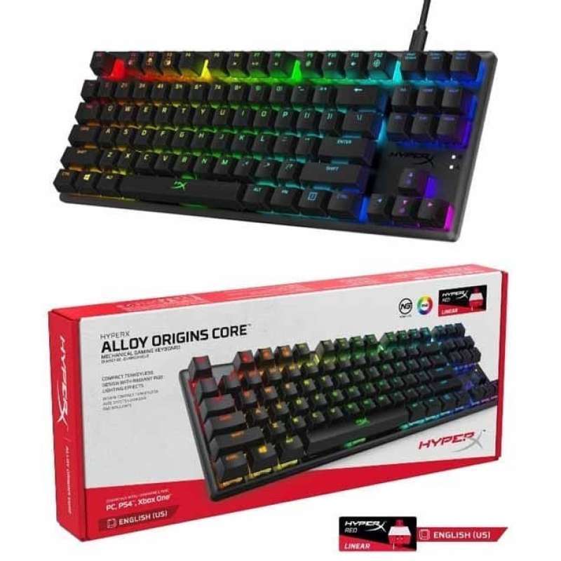 Jual HYPER X Alloy Origins Core Mechanical Gaming Keyboard - (Red ...